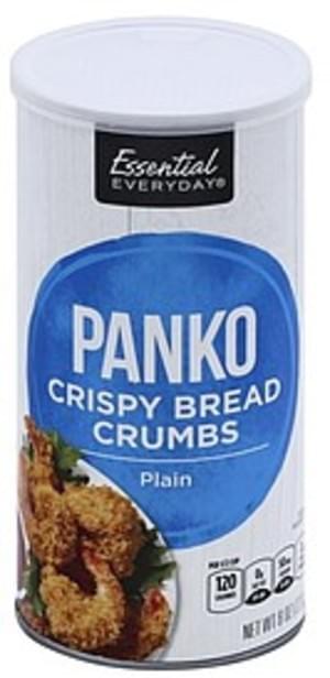 Essential Everyday Crispy, Panko, Plain Bread Crumbs - 8 oz, Nutrition ...
