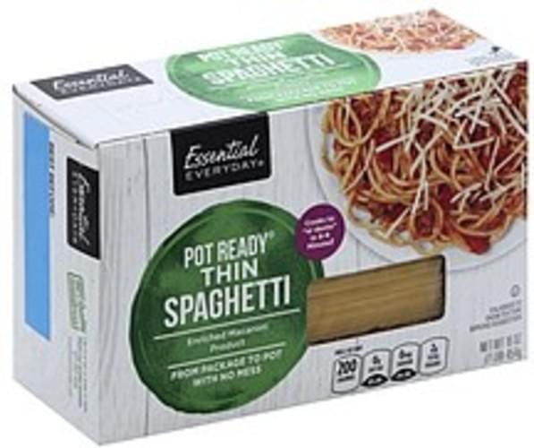 Essential Everyday Thin Spaghetti - 16 oz, Nutrition Information | Innit