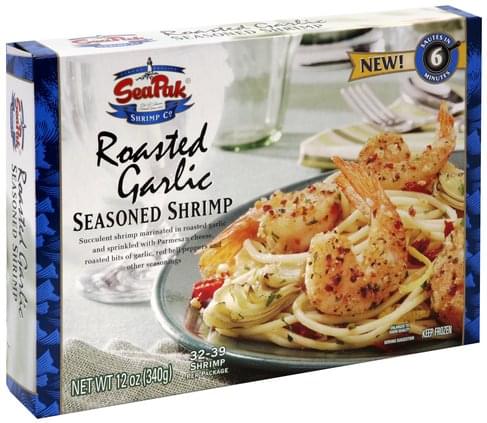 Seapak Roasted Garlic Seasoned Shrimp - 12 oz, Nutrition Information ...