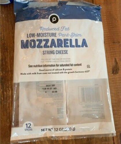 Publix Reduced Fat Mozzarella String Cheese Sticks - 28 g, Nutrition ...