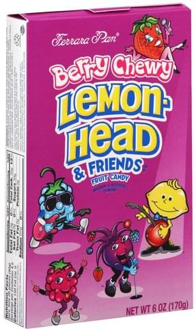 Lemonhead Fruit, Lemon Heads & Friends, Berry Chewy Candy - 6 oz ...