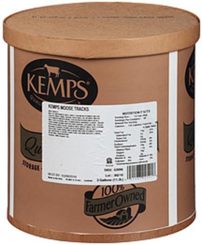 Kemps Moose Tracks Ice Cream 3 Gal Nutrition Information Innit