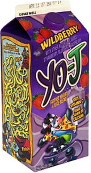 Yo-J Wildberry Fat-Free Yogurt & Juice Blend - 64 oz, Nutrition ...
