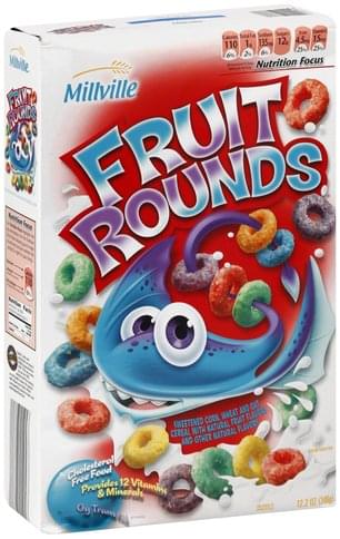 Millville Fruit Rounds Cereal - 12.2 oz, Nutrition Information | Innit