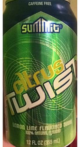 Summit Lemon Lime Flavored Soda Citrus Twist - 355 ml, Nutrition Information | Innit