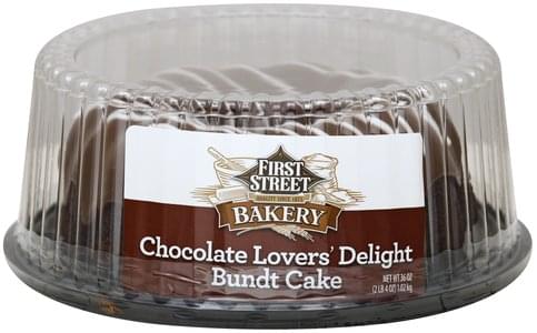 First Street Chocolate Lovers' Delight Bundt Cake - 36 oz, Nutrition ...