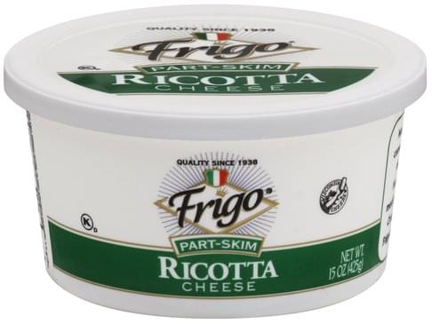 Frigo Ricotta, Part-Skim Cheese - 15 oz, Nutrition Information | Innit