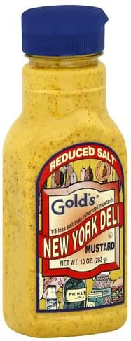 Golds New York Deli Mustard - 10 oz, Nutrition Information | Innit