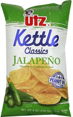 Utz Kettle Classics Jalapeno Potato Chips 8 Oz Nutrition