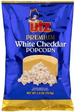 Utz White Cheddar, Premium Popcorn - 2.5 oz, Nutrition Information | Innit