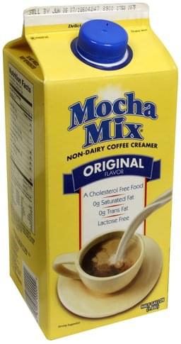 Mocha Mix Original Flavor Non-Dairy Coffee Creamer - 64 oz, Nutrition ...