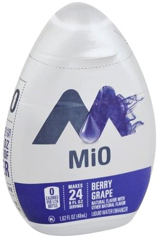 Mio Berry Grape Liquid Water Enhancer - 1.62 oz, Nutrition Information ...