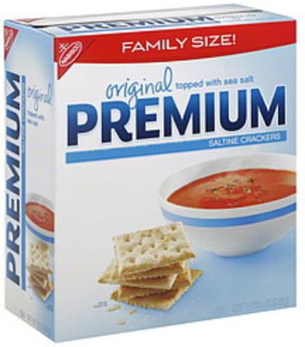 Saltine Crackers Nutrition Label