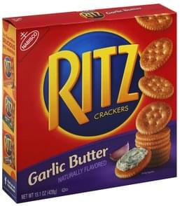 Ritz Garlic Butter Crackers - 15.1 oz, Nutrition Information | Innit