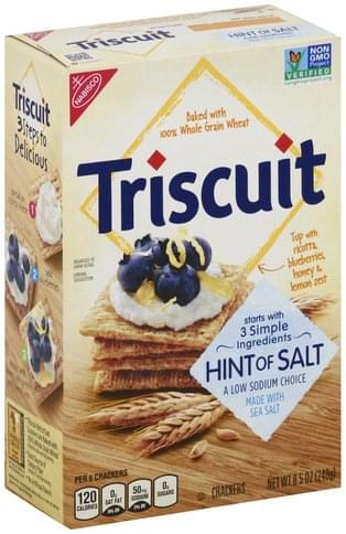 Triscuits Nutrition Label