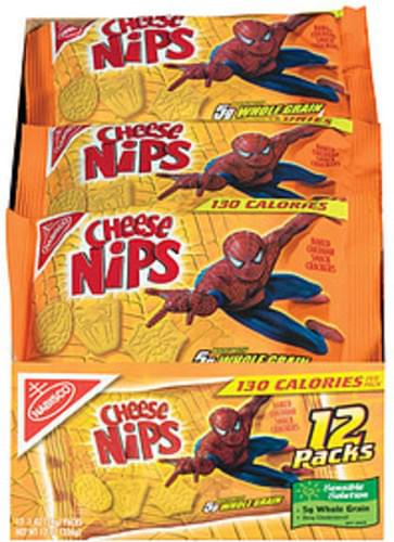 Nabisco Cheese Nips Cheddar Spider-Man 12 Pk Baked Snack Crackers - 12 ... Nabisco Cheese Nips Cheddar Spider-Man 12 Pk Baked Snack Crackers - 12 ...