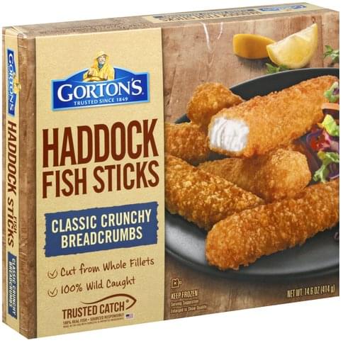 Gortons Haddock Fish Sticks - 14.6 oz, Nutrition Information | Innit