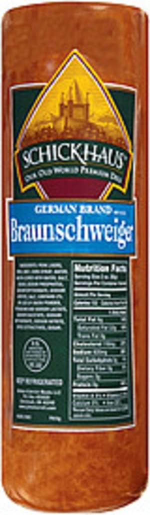 Schickhaus German Brand Braunschweiger - 0, Nutrition Information | Innit Schickhaus German Brand Braunschweiger - 0, Nutrition Information | Innit