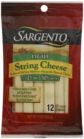 Nutritional Info Sargento Light String Cheese | Besto Blog