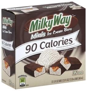 Milky Way 90 Calories Ice Cream Bars - 12 ea, Nutrition Information | Innit