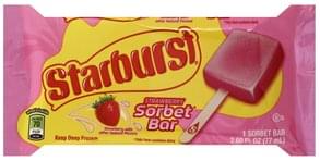 Starburst Strawberry Sorbet Bar - 2.6 oz, Nutrition Information | Innit