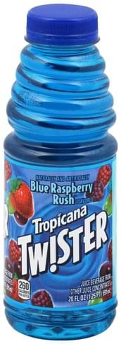 Tropicana Blue Raspberry Rush Juice Beverage - 20 oz, Nutrition ...
