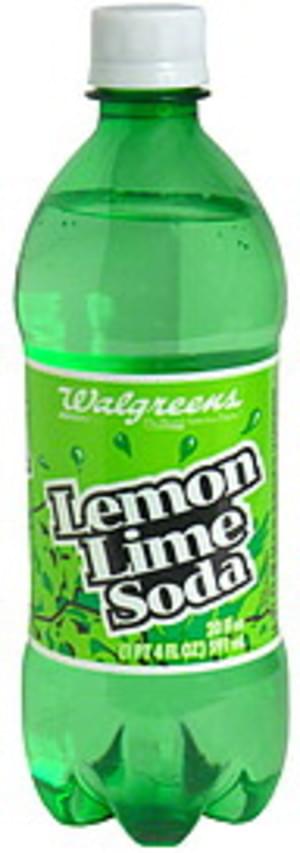 Walgreens Lemon Lime Soda - 20 oz, Nutrition Information | Innit