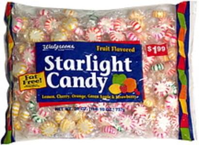 Walgreens Fruit Flavored, Pre-Priced Starlight Candy - 26 oz, Nutrition ...