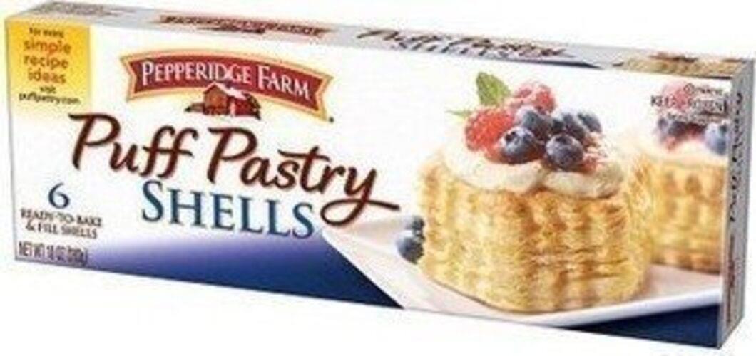 Pepperidge Farm Puff Pastry Shells 6 Ea Nutrition Information Innit