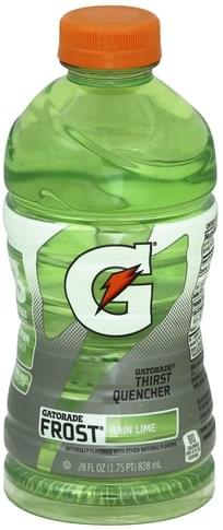 Gatorade Perform, Frost, Rain Lime Thirst Quencher - 28 oz, Nutrition ...