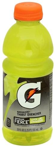 Gatorade Perform, Fierce, Lemon-Lime + Strawberry Thirst Quencher - 20 ...
