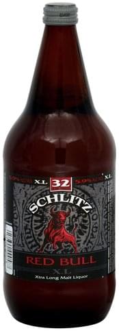 Schlitz Red Bull Malt Liquor - 32 oz, Nutrition Information | Innit