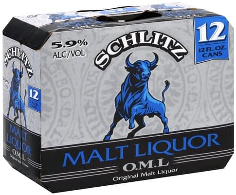 Schlitz Original Malt Liquor - 12 ea, Nutrition Information | Innit