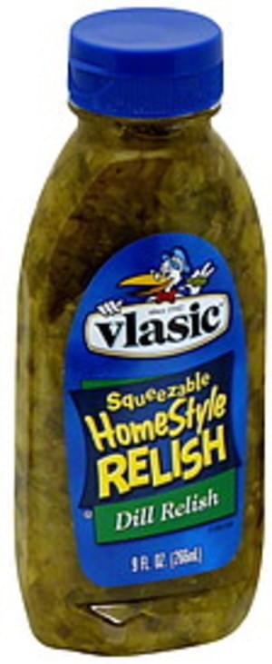 Vlasic Dill Relish, Squeezable Home Style Relish - 9 oz, Nutrition ...