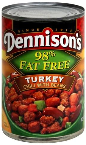 Dennisons with Beans, Turkey Chili - 15 oz, Nutrition Information | Innit