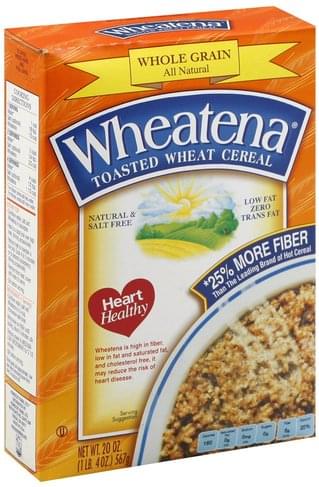 Wheatena Toasted Wheat Cereal - 20 oz, Nutrition Information | Innit