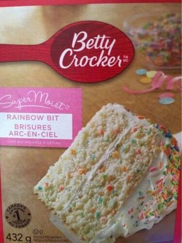 Betty Crocker Cake Mix Rainbow