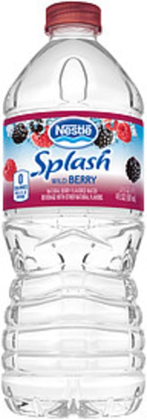 Nestle Splash Wild Berry Flavored Water Beverage - 20 oz, Nutrition ...