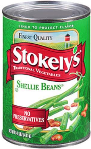 Stokely's Finest Quality Shellie Beans - 14.5 oz, Nutrition Information ...