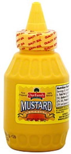 Our Family Mustard - 9 oz, Nutrition Information | Innit