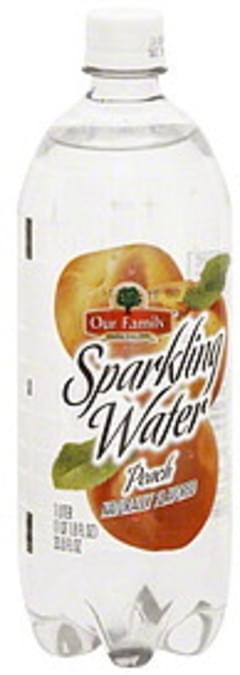 Our Family Peach Sparkling Water - 33.8 oz, Nutrition Information | Innit