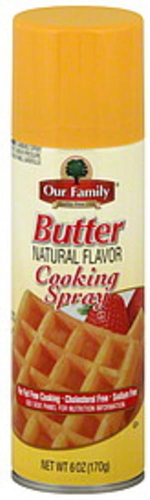 Our Family Butter Cooking Spray - 6 oz, Nutrition Information | Innit