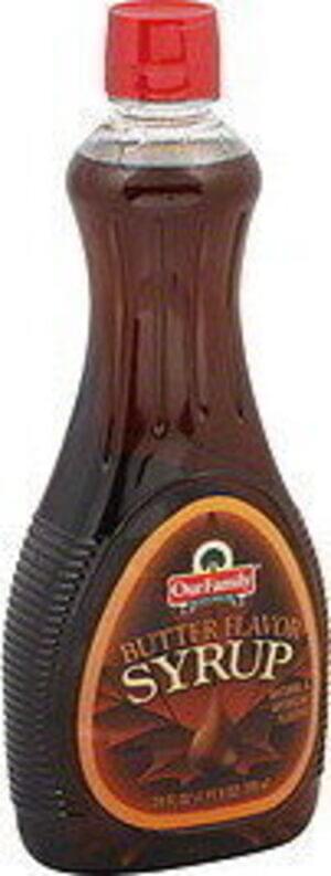 Our Family Butter Flavor Syrup - 24 oz, Nutrition Information | Innit