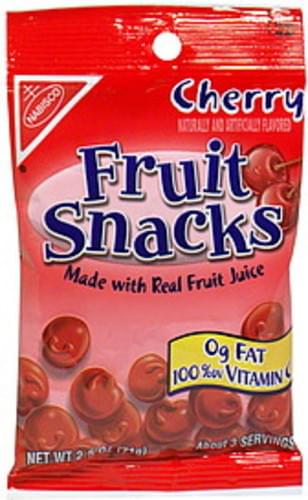 Nabisco Cherry Fruit Snacks - 2.5 oz, Nutrition Information | Innit