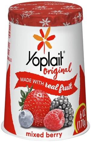 Yoplait Original, Mixed Berry Yogurt - 6 oz, Nutrition Information | Innit