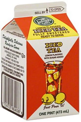 Lehigh Lemon Flavored Iced Tea - 1 pt, Nutrition Information | Innit