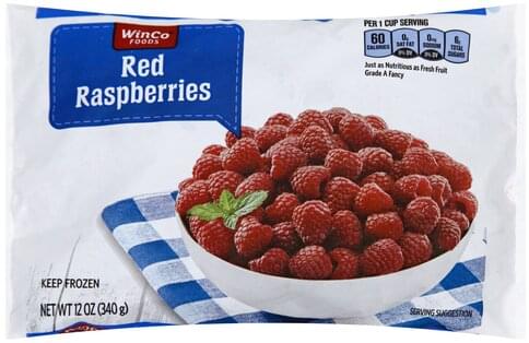 Winco Foods Red Raspberries - 12 oz, Nutrition Information | Innit