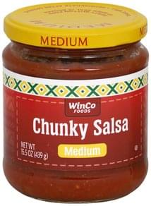 Winco Foods Medium, Chunky Salsa - 15.5 oz, Nutrition Information | Innit