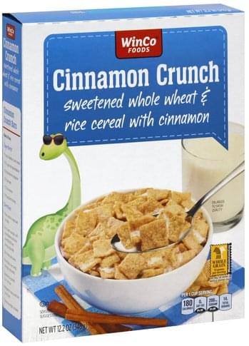Winco Foods Cinnamon Crunch Rice Cereal - 12.2 oz, Nutrition ...