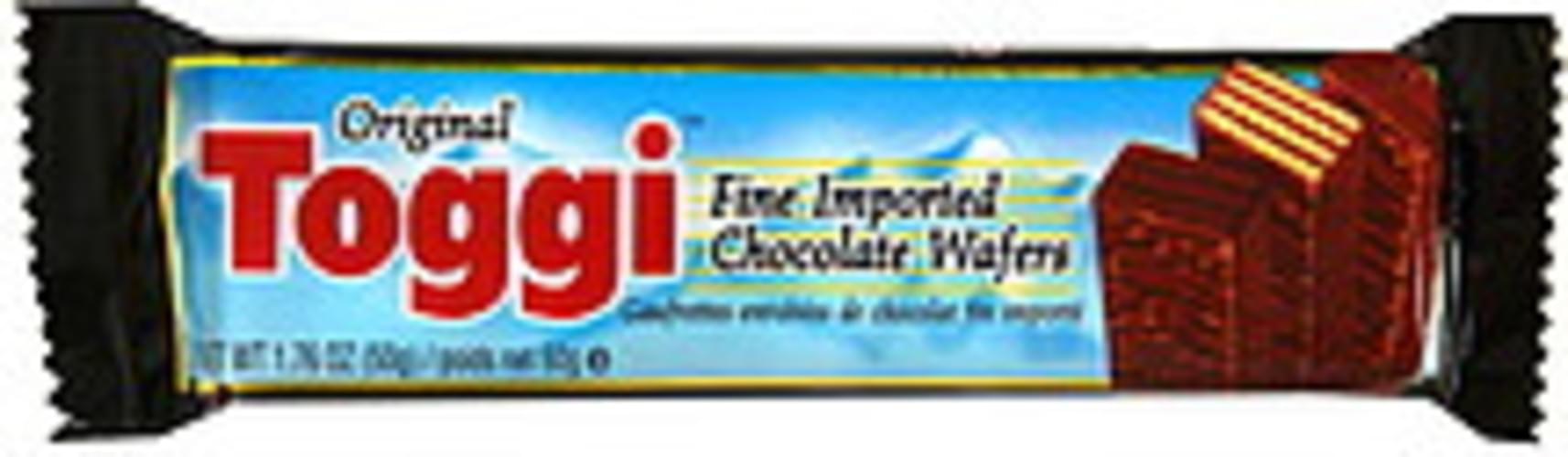 Toggi Fine European, Original Chocolate Wafers - 1.76 oz, Nutrition ...